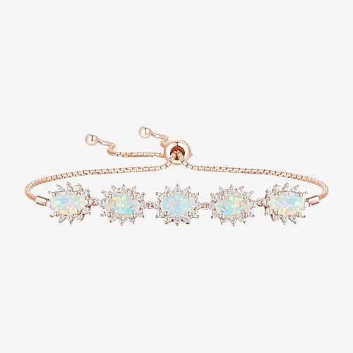 Click here for Gemstone 14K Gold Over Silver Oval Bolo Bracelet... prices