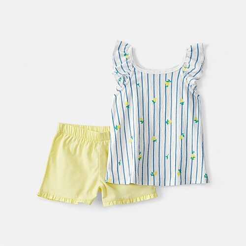 Click here for Toddler Girl Carters(R)  Lemon & Pinstripe Top & S... prices