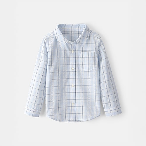 Click here for Carters Boys Toddler 2T-5T Plaid Button-Down Shirt... prices