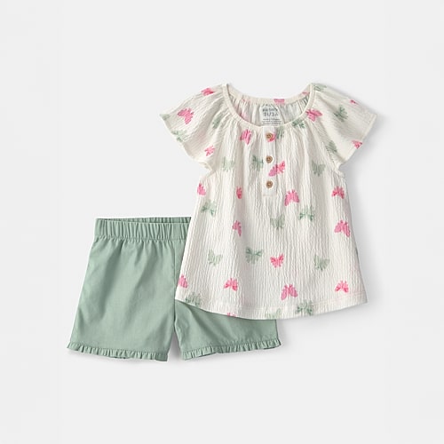 Click here for Toddler Girl Carters(R) Butterfly Print Short Set prices