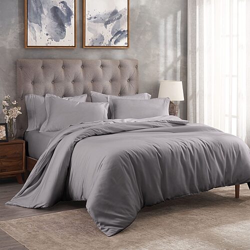Click here for Superior 300TC Solid Wrinkle-Free Duvet Cover Set prices