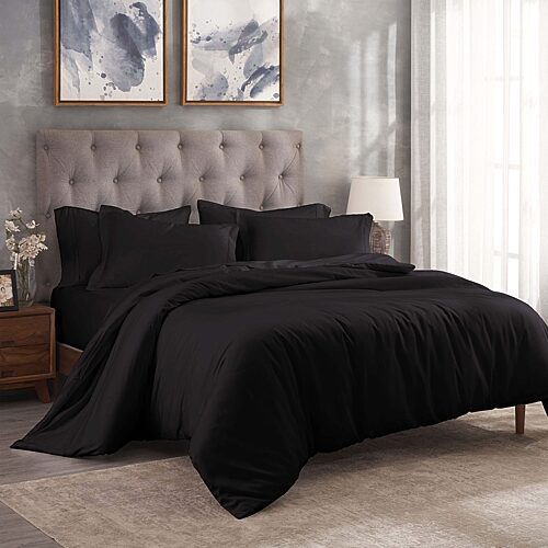 Click here for Superior 300TC Solid Wrinkle-Free Duvet Cover Set prices