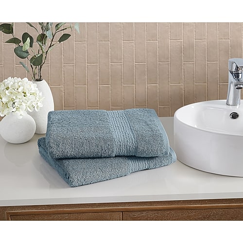 Click here for Cannon Cotton-Blend Bath Towel  40 x 65 - Blue prices