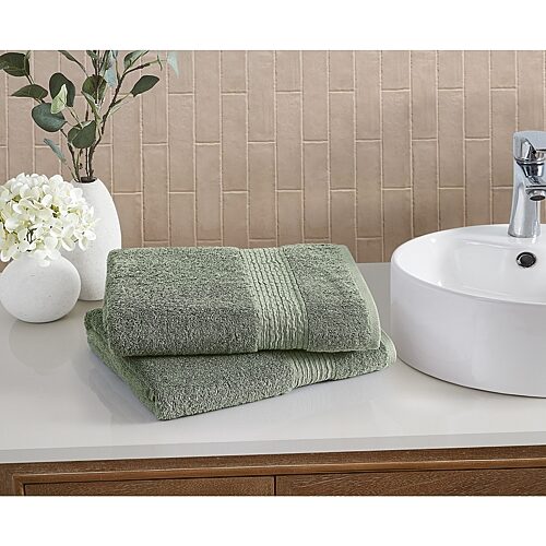 Click here for Cannon Cotton-Blend Wash Towels  Set of 6 - Sage G... prices
