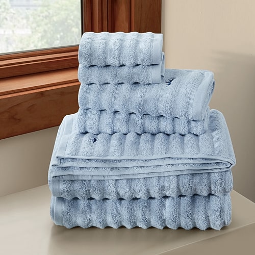 Royal Velvet Textured Towel 6-pc. Bath Towel Set  One Size  Blue
