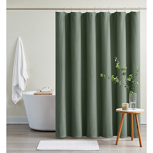 Click here for Cannon Heritage Cotton Waffle Shower Curtain  One... prices