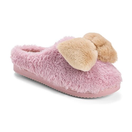 Click here for Dearfoams Womens Rosie Furry Icon Clog Slipper - P... prices