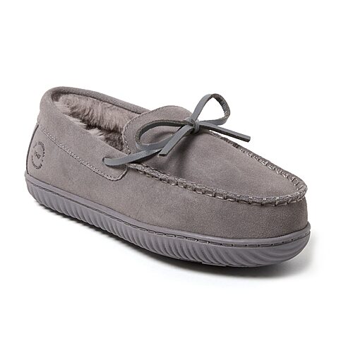 Click here for Dearfoams Harriet Genuine Suede Moc Womens Slip-On... prices