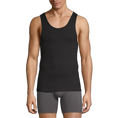 Click here for Stafford Dry + Cool Mens Round Neck Sleeveless Qui... prices