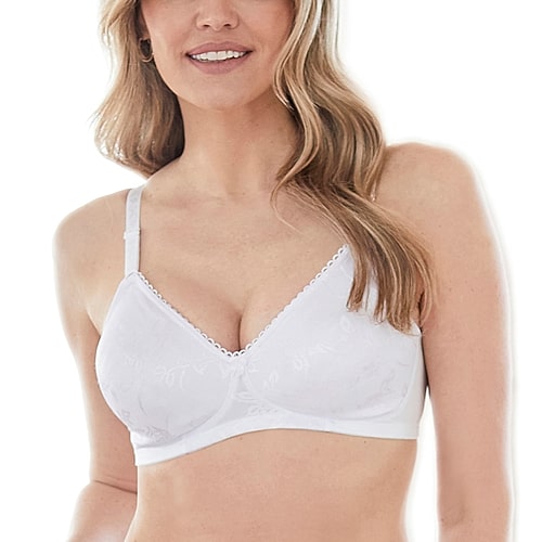 Click here for BestForm Floral Jacquard Wireless Soft Cup Bra- 50... prices