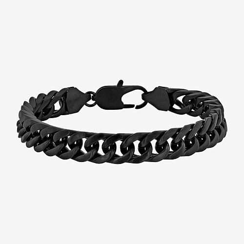 Click here for Mens Stainless Steel 9 Inch Solid Curb Chain Brace... prices