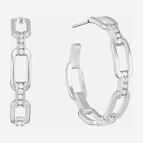 Click here for Sparkle Allure Paperclip Link Womens Crystal 28.4m... prices