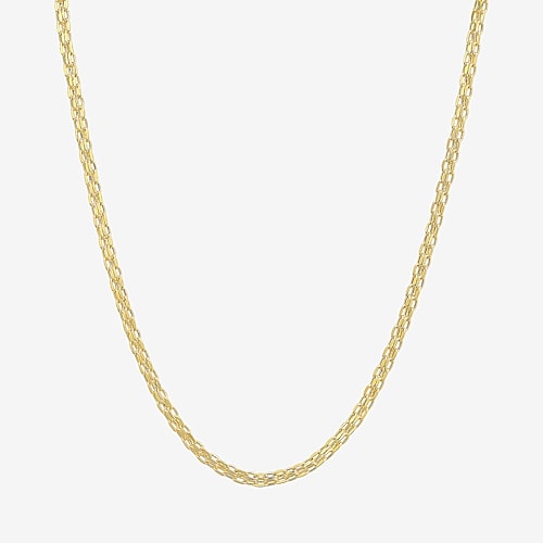 Click here for Womens 10K Gold 16 Inch Link Chain Necklace  One S... prices