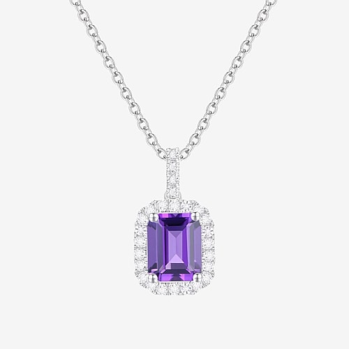Click here for Yes  Please! Womens Lab Created Purple Amethyst St... prices