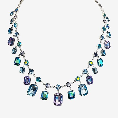 Click here for Bijoux Bar Silver Tone Womens Purple 17 Inch State... prices