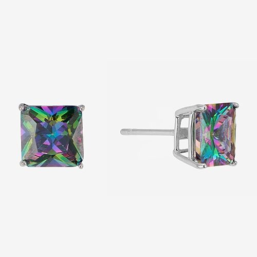 Click here for Sparkle Allure Multi Color Cubic Zirconia 9mm Stud... prices