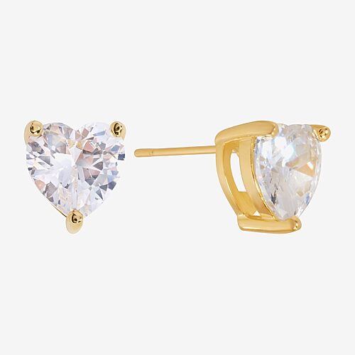 Click here for Sparkle Allure Cubic Zirconia 14K Gold Over Brass... prices