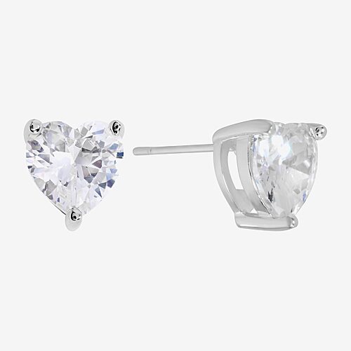 Click here for Sparkle Allure Cubic Zirconia 8mm Heart Stud Earri... prices