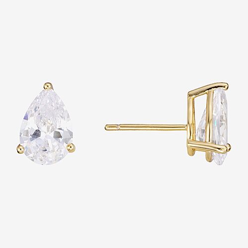 Click here for Sparkle Allure Cubic Zirconia 14K Gold Over Brass... prices