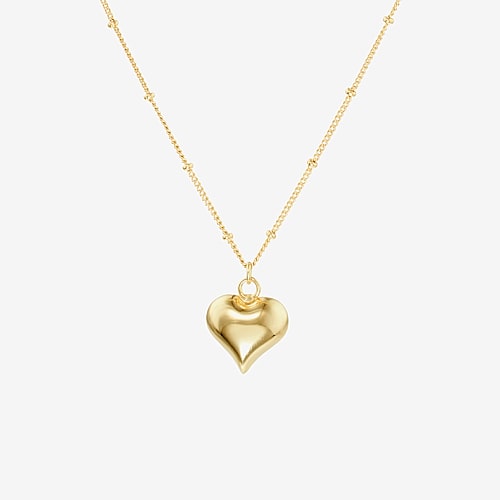 Click here for Silver Reflections Womens 14K Gold Over Brass Hear... prices