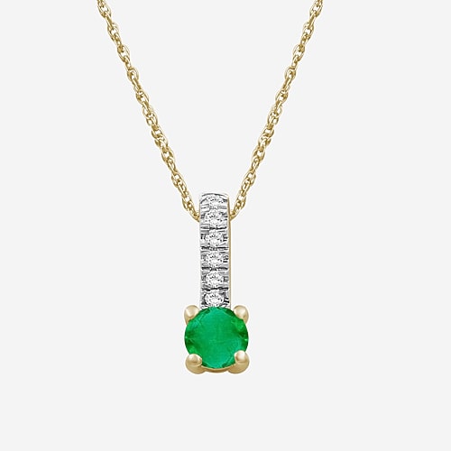 Click here for Womens Diamond Accent Gemstone 10K Gold 18 Inch Pe... prices