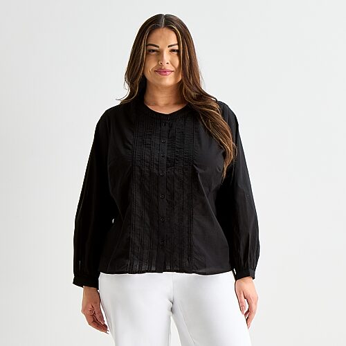 Click here for Liz Claiborne Womens Plus Bishop Long Sleeve Regul... prices