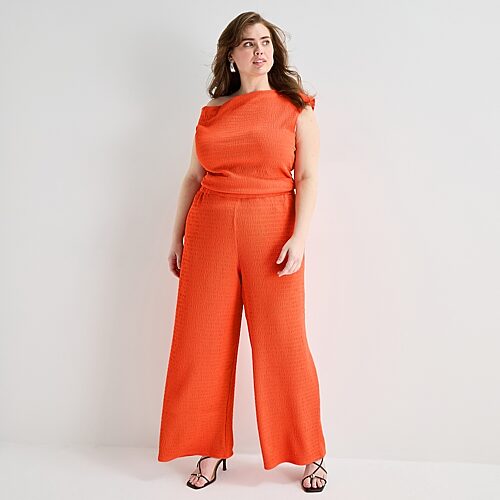 Click here for Bold Elements Womens Plus Wide Leg Mid Rise Pull-O... prices