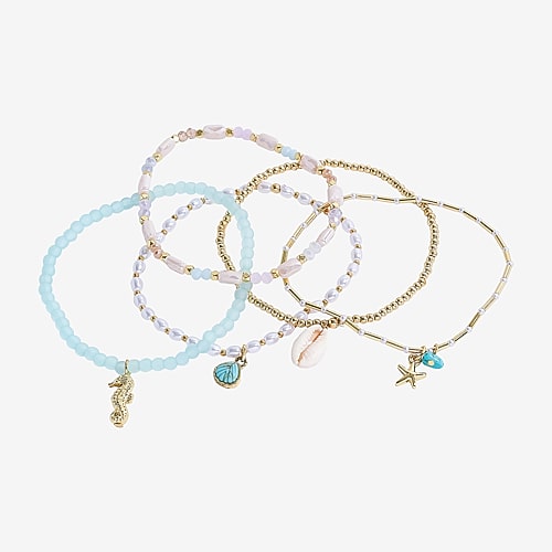 Click here for Bijoux Bar Delicates Womens 5-pc. Beaded Bracelet... prices