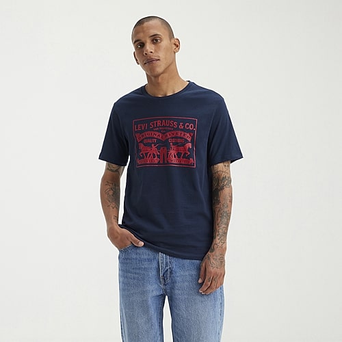 Click here for Levis Mens Crew Neck Short Sleeve Graphic T-Shirt... prices