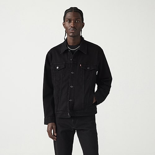 Click here for Levis Mens Denim Midweight Jacket  Large  Black prices