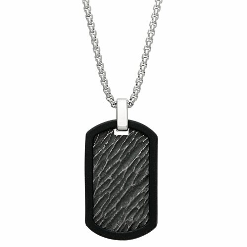 Click here for Mens Stainless Steel Dog Tag 24 Inch Pendant Neckl... prices