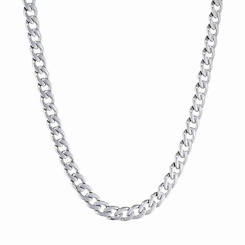 Click here for Mens Stainless Steel 22 Inch Curb Chain Necklace... prices