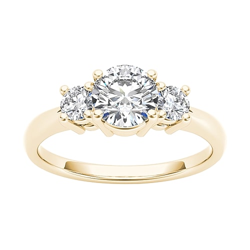Click here for 1 1/2 CT.T.W. Natural Round Diamond 14K Gold 3-Sto... prices