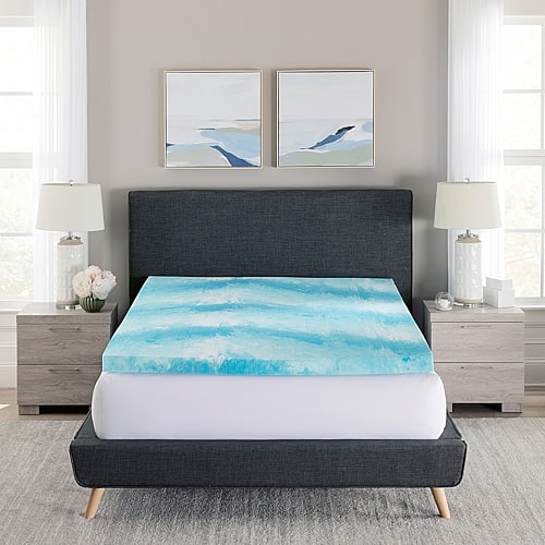 Click here for Bodipedic Home 3 Inch Gel Swirl Memory Foam Topper... prices