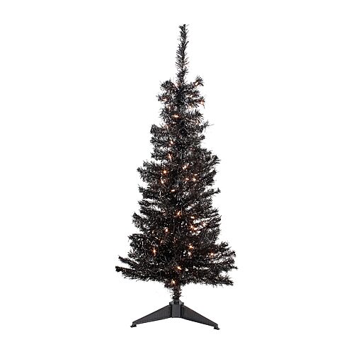 Click here for Northlight Black Artificial Tinsel Clear Lights 4... prices