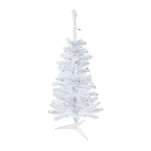 Click here for Northlight Woodbury White Slim Artificial Green Li... prices