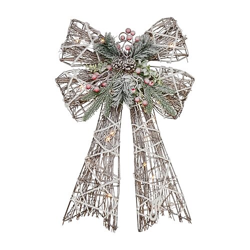 Click here for Northlight 23in Led Lighted Frosted Rattan Christm... prices