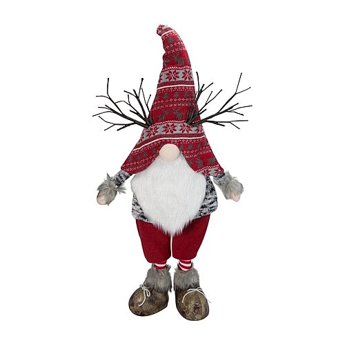 Click here for Northlight 30in Red Nordic Hat Standing Santa Chri... prices
