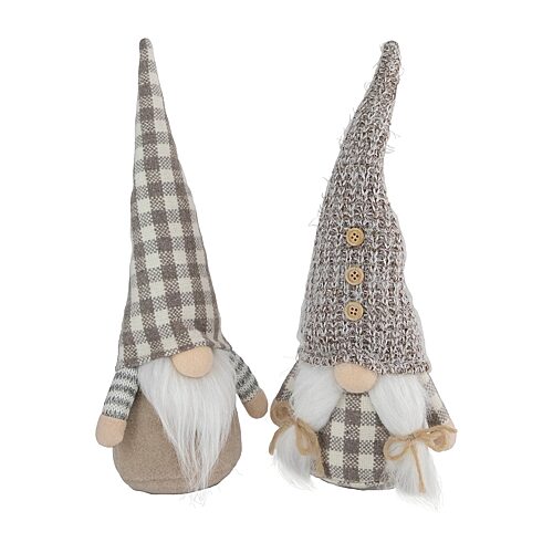 Click here for Northlight Set Of 2 Beige And White Gingham Nordic... prices