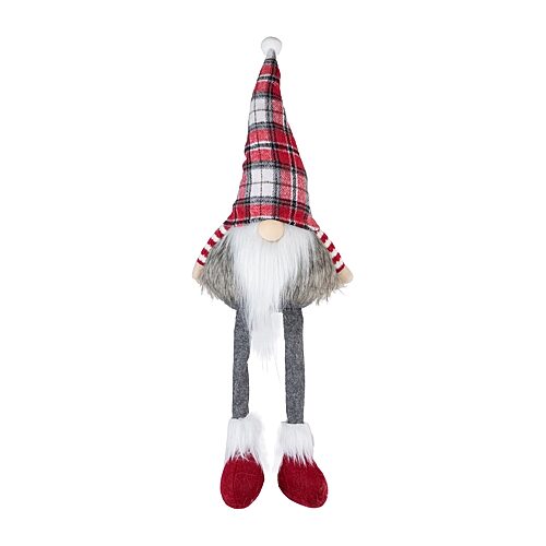 Click here for Northlight 20.5in Red Gray And White Plaid Sitting... prices