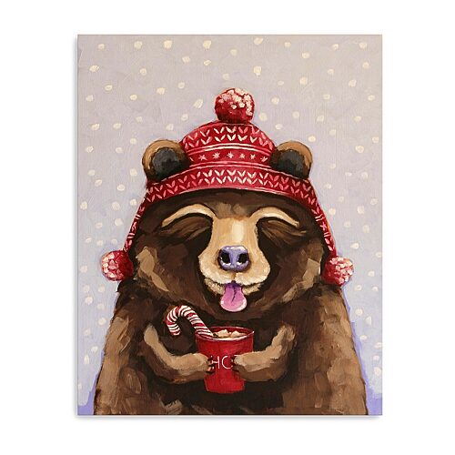 Click here for Lumaprints Hot Chocolate Bear Canvas Art  One Size... prices