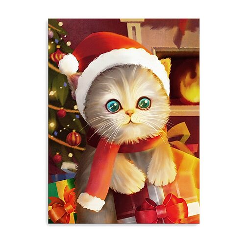 Click here for Lumaprints Cat Gifts Canvas Art  One Size  Red prices