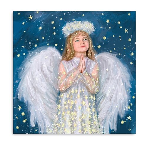 Click here for Lumaprints Christmas X Canvas Art  One Size  Blue prices