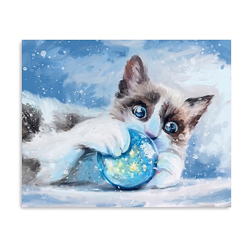 Click here for Lumaprints Christmas Xii Canvas Art  One Size  Blu... prices