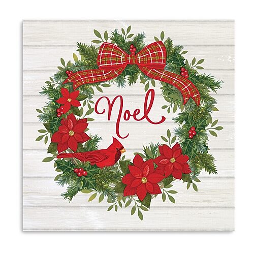 Click here for Lumaprints Noel Wreath Canvas Art  One Size  Green prices