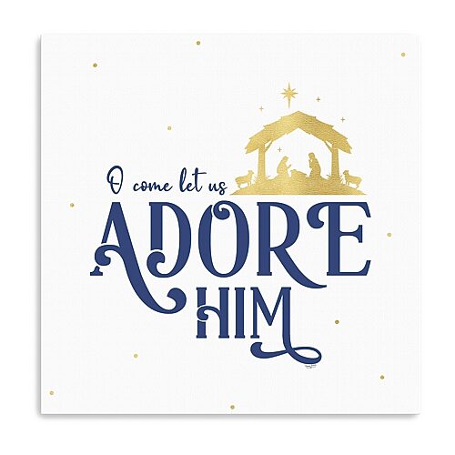 Click here for Lumaprints O Holy Night Vi On White Canvas Art  On... prices