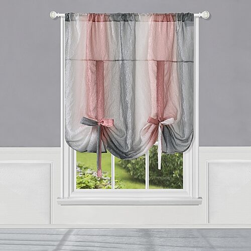 Click here for Ombre Light-Filtering Rod Pocket Single Tie-Up Sha... prices