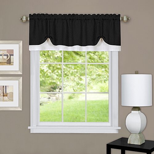 Click here for Achim Darcy Rod Pocket Kitchen Curtain Valance - 5... prices