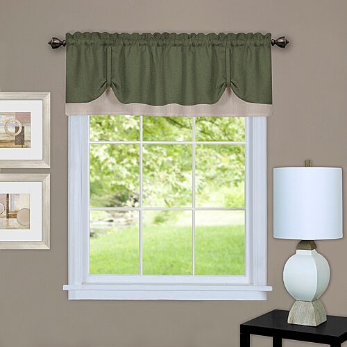 Click here for Achim Darcy Rod Pocket Kitchen Curtain Valance - 5... prices