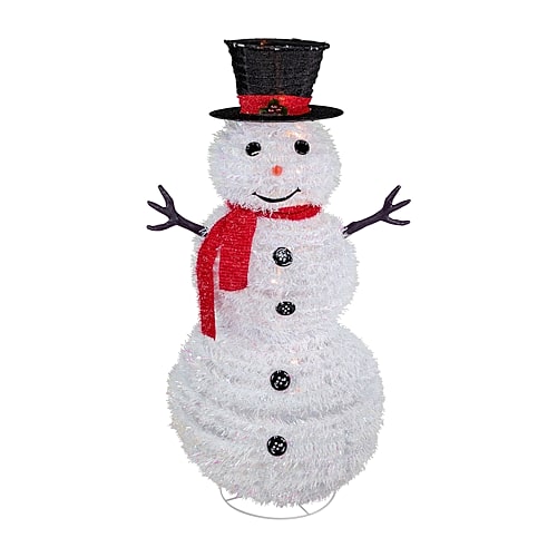 Click here for Northlight 4ft Lighted Pop-Up Snowman Christmas Ya... prices